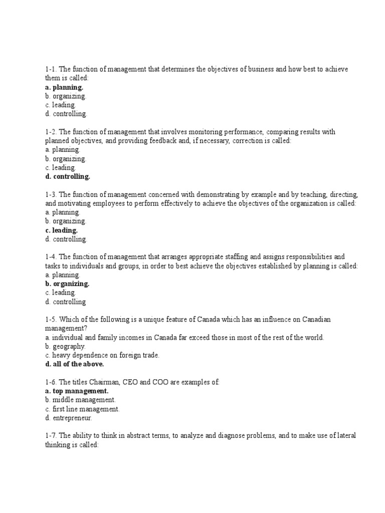 Foundations of Management: An Introduction to the Four Functions and ...