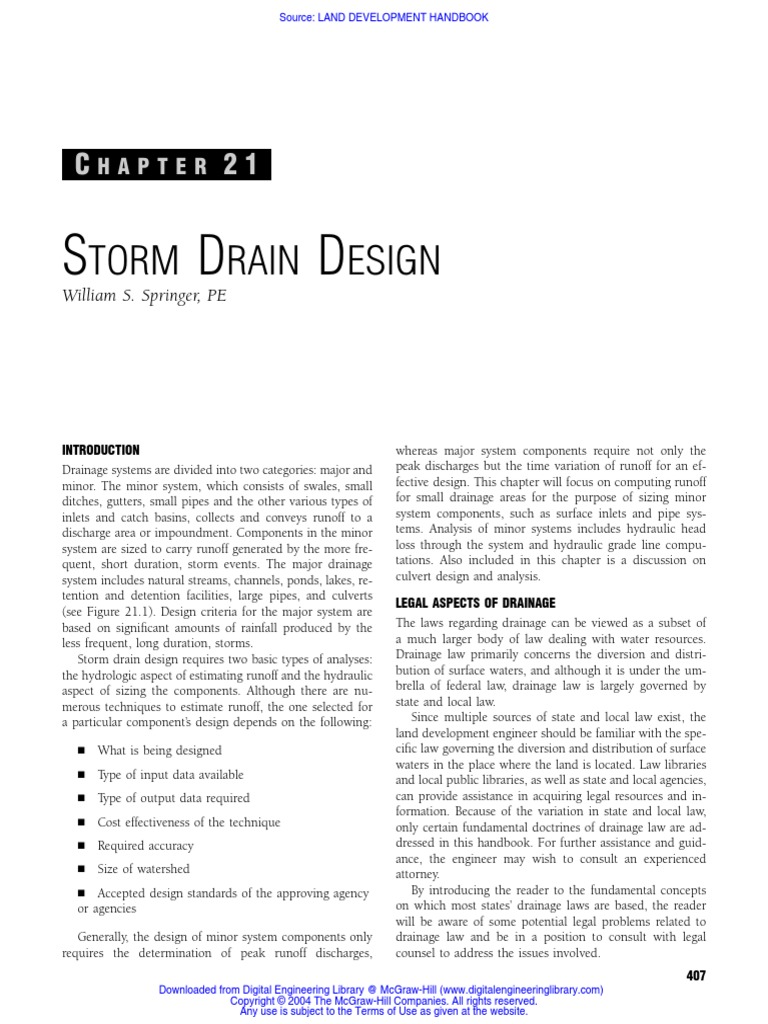 Storm Drain Design | PDF | Probability Distribution | Probability Theory