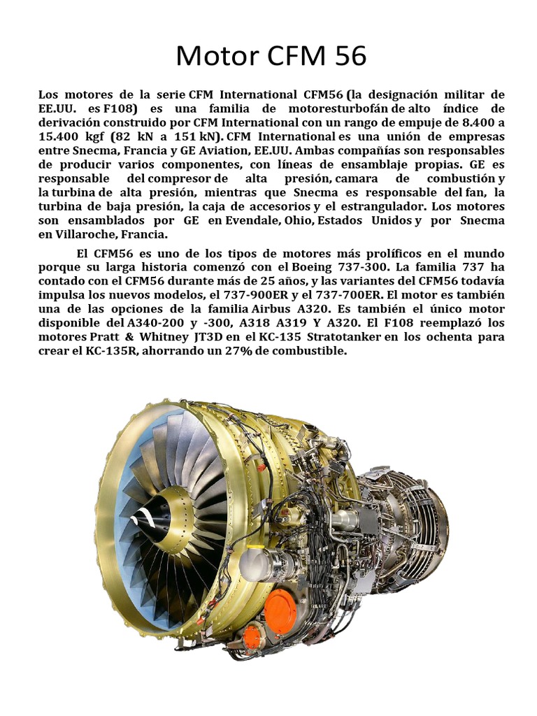 Motor CFM 56 | Aviación | Motores