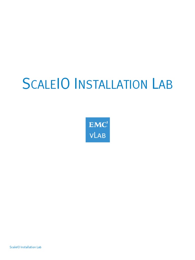 ScaleIO Install | PDF | Scalability | Solid State Drive