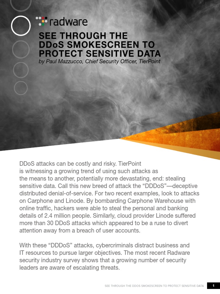 Radware DDoS Smokescreen | PDF | Denial Of Service Attack | Computer ...