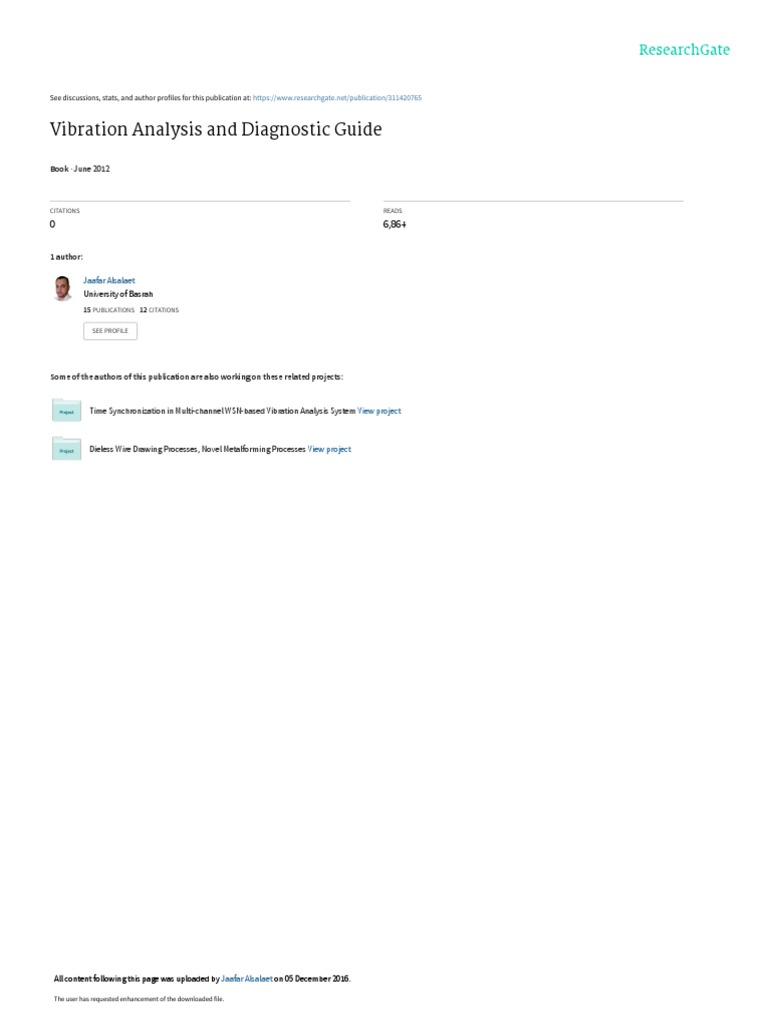 Vibration Analysis and Diagnostic Guide | PDF | Root Mean Square ...