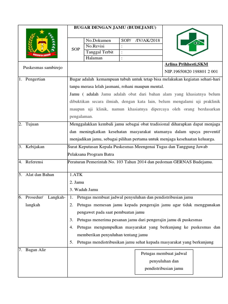 Sop Bugar Dengan Jamu | PDF
