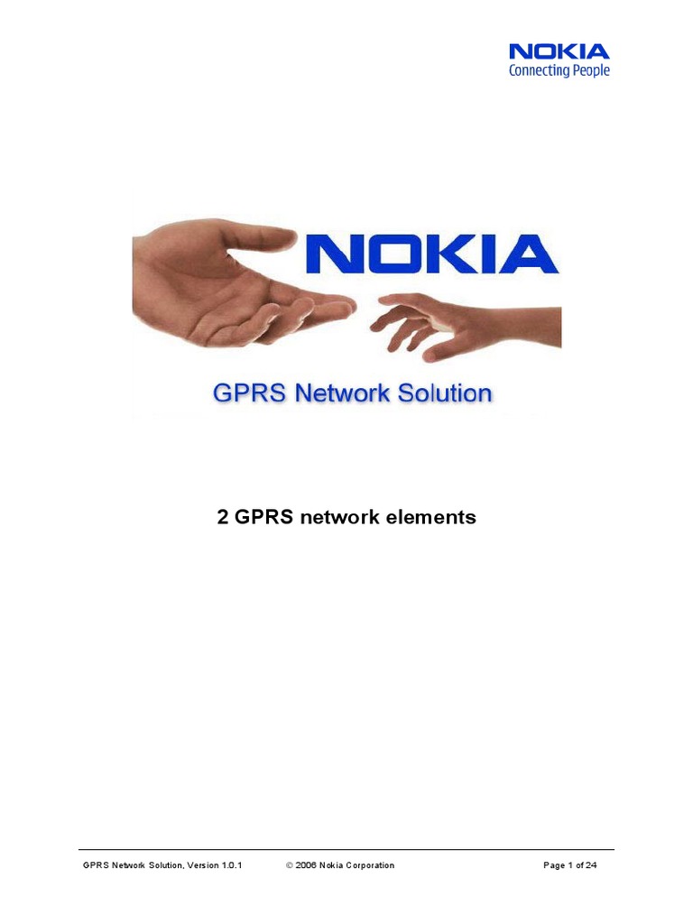 2 Gprs Network Elements Gprs Network Solution Version 1 0 1 2006 Nokia Corporation Page 1 Of