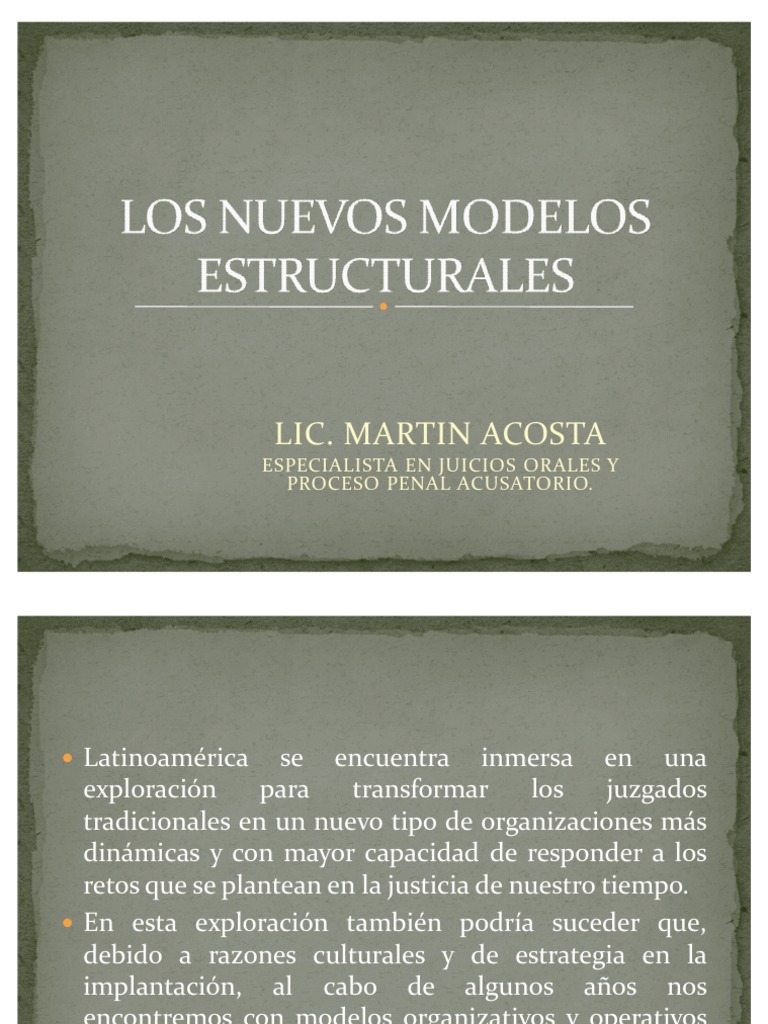 Los Modelos Estructurales | PDF