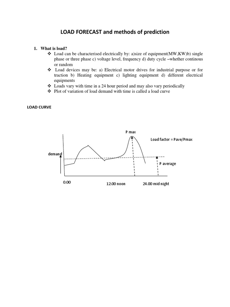 Load Forecast and Planning | PDF | Forecasting | Econometrics
