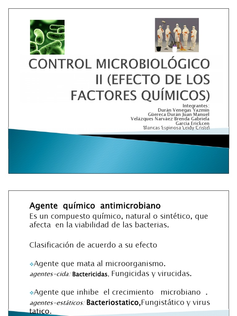 Control Microbiologico II | PDF | Cloro | Esterilización (Microbiología)