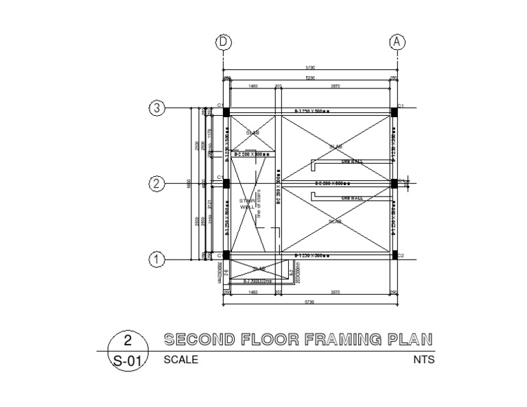 Second Floor Framing Plan NTS | PDF