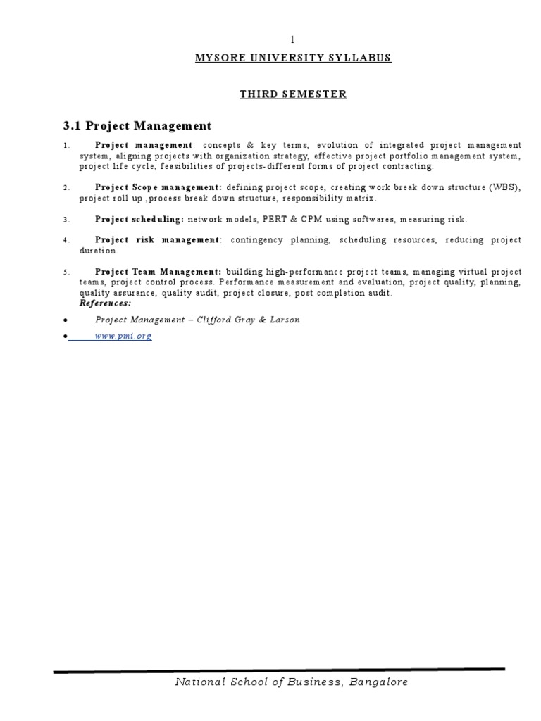 MU Syllabus - 3rd Sem | PDF | Business | Marketing