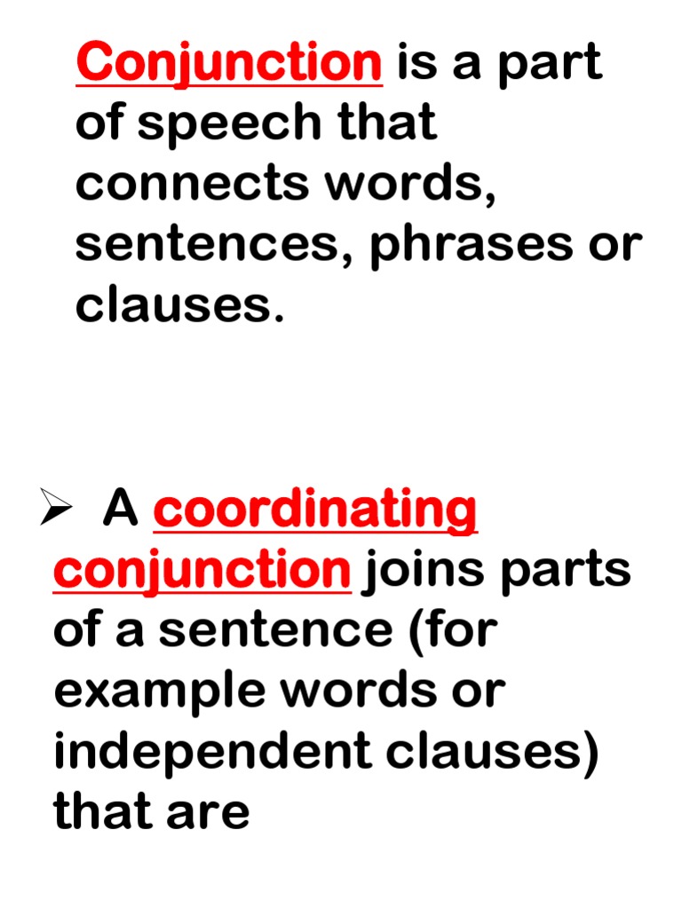 Understanding Conjunctions in Grammar | PDF | Sentence (Linguistics ...