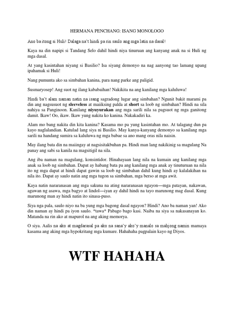 Hermana Penchang | PDF