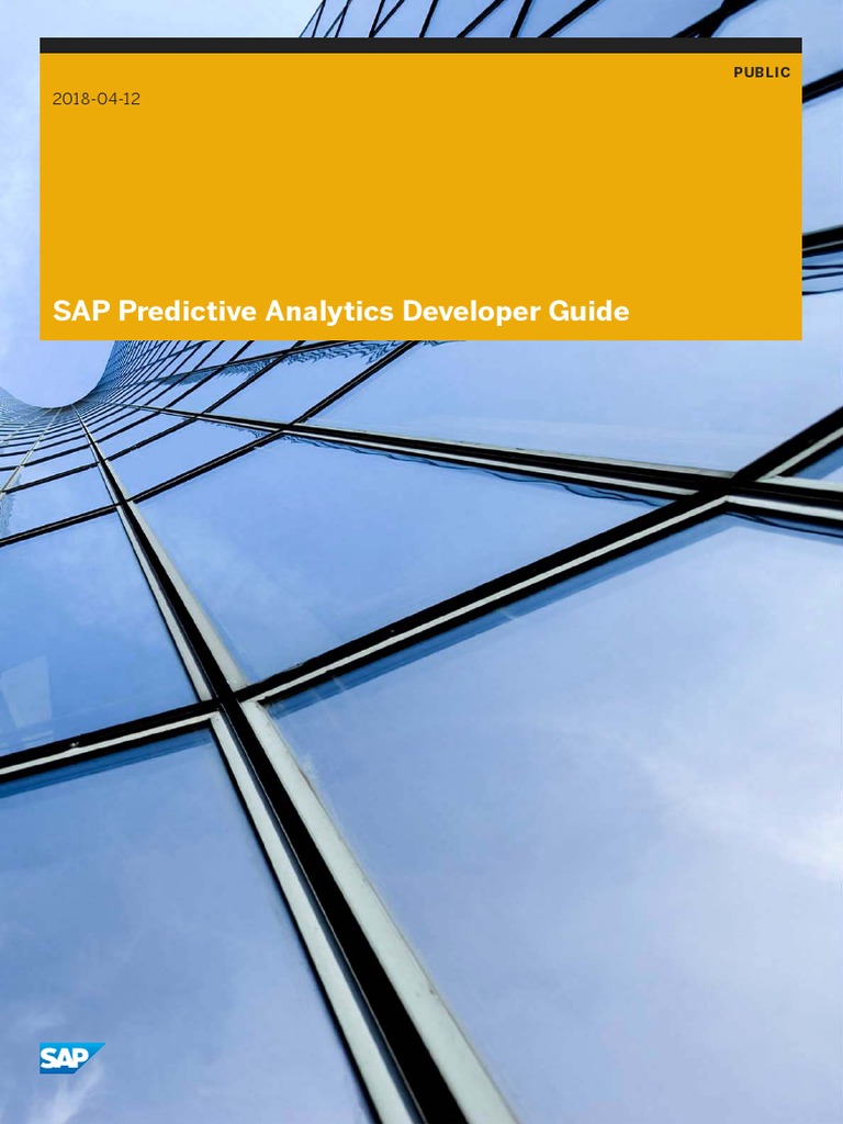SAP Predictive Analytics Developer Guide | PDF | Predictive Analytics ...