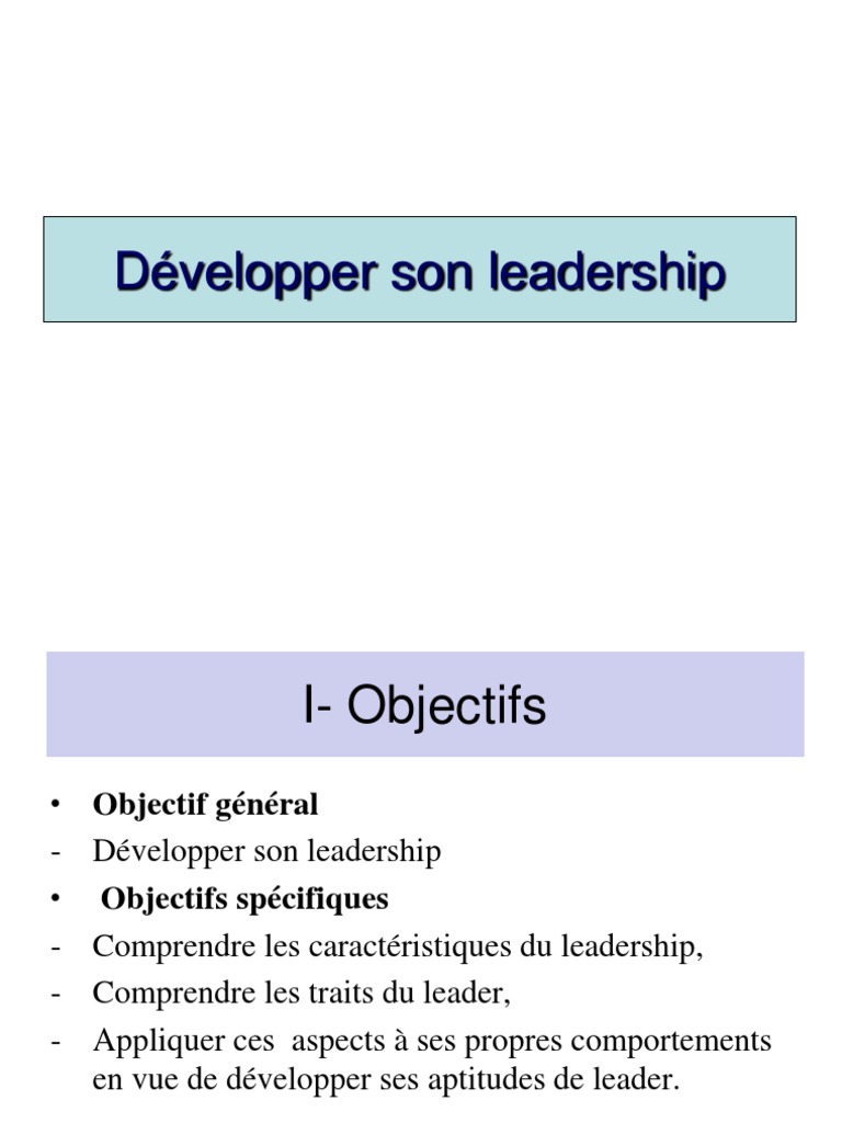 Ledership Complet | PDF | Direction | la communication