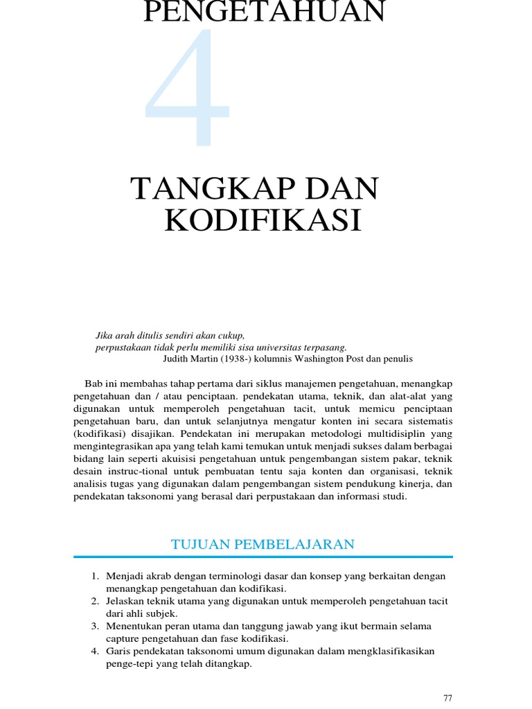 Knowledge Capture and Codification Madin | PDF
