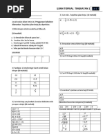Soalan Uasa Matematik Form 1 2023 | PDF