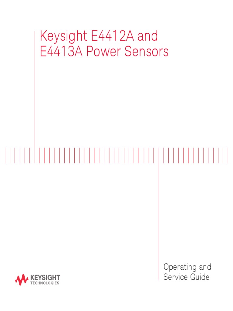 Agilent - Keysight E4412-90013 Power Sensor | PDF | Decibel ...