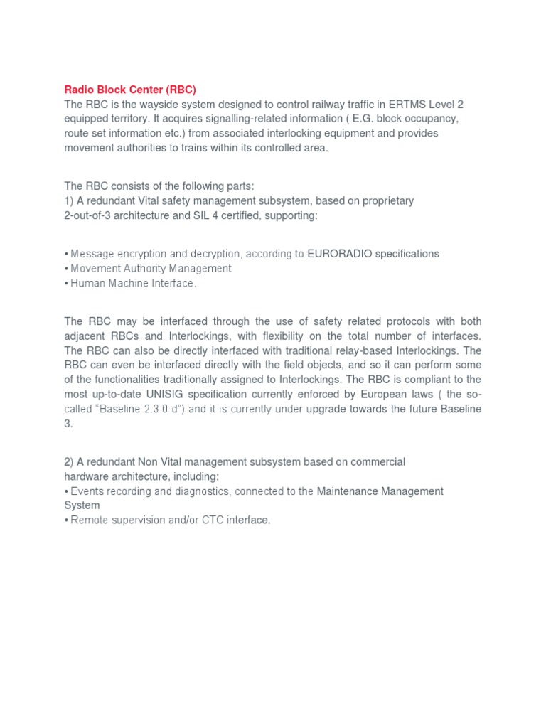 Controlling Railway Traffic Through Movement Authority: An Overview of ...