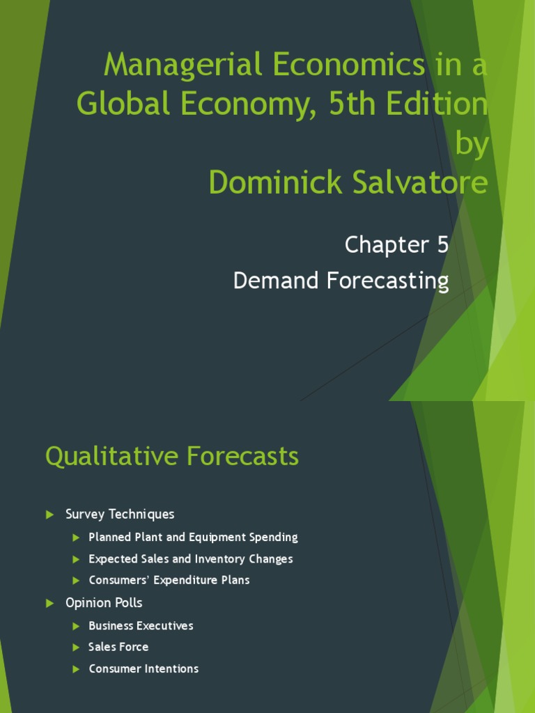 Managerial Economics in A Global Economy, 5th Edition by Dominick ...