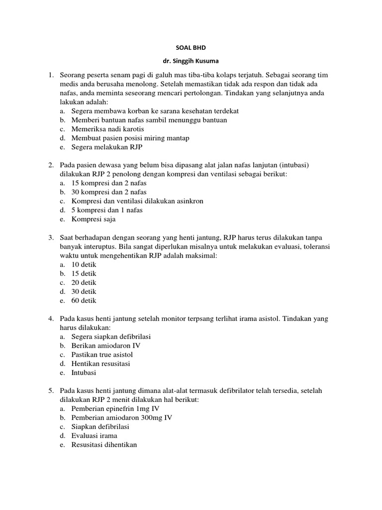 Soal BHD | PDF