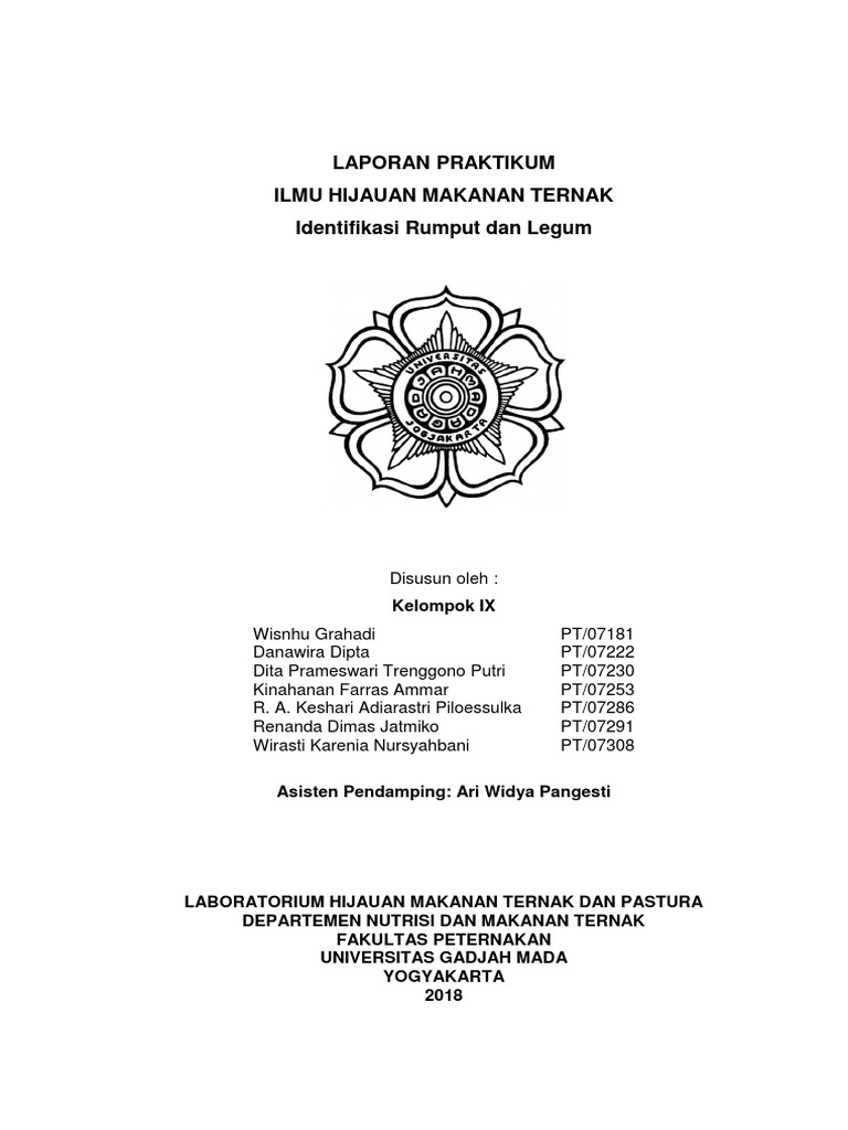 IDENTIFIKASI RUMPUT DAN LEGUM DI KEBUM KOLEKSI | PDF