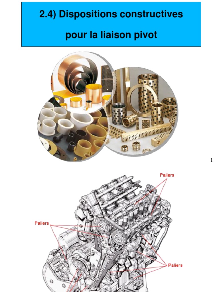 BE PPT 2b Liaison Pivot | PDF | Palier (mécanique) | Ingénierie mécanique