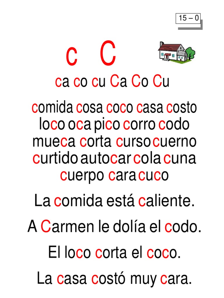Metodo de Lectoescritura Letra CA Co Cu Converted