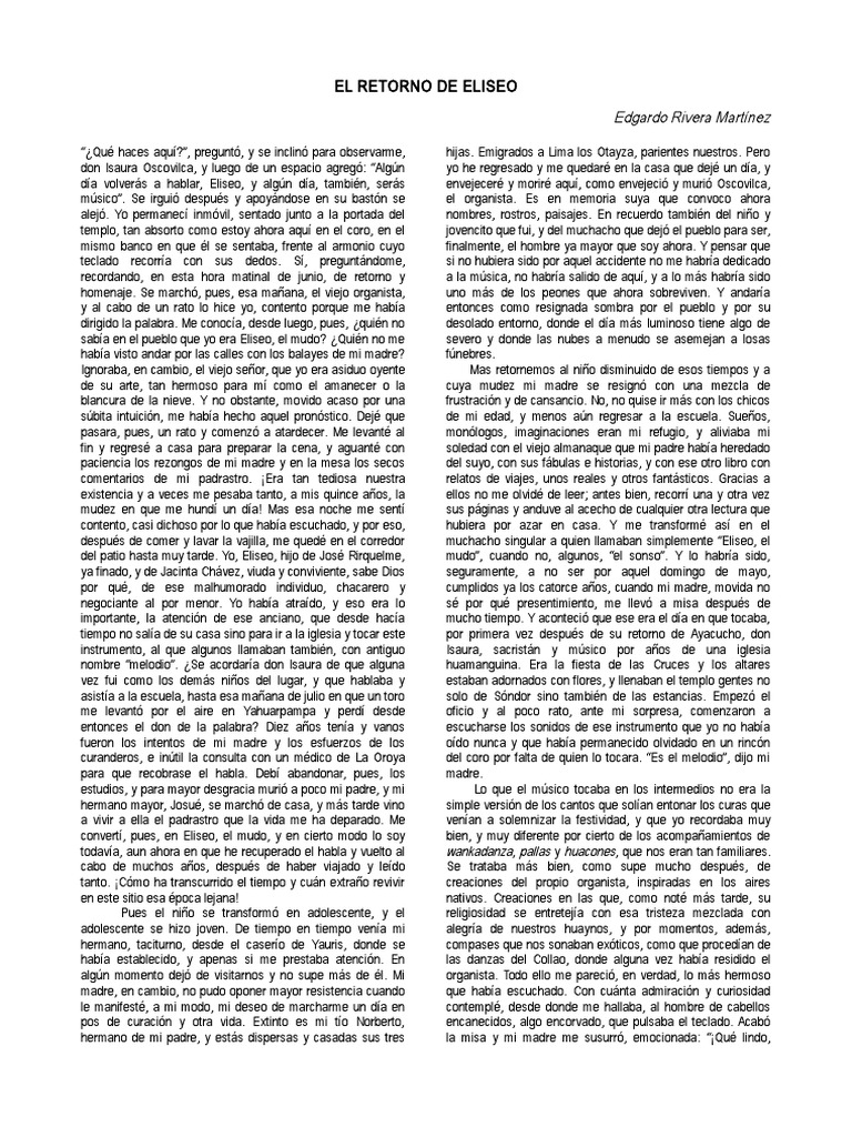 Sesión 4. El Retorno de Eliseo | PDF | Misa (liturgia) | Iglesia Católica