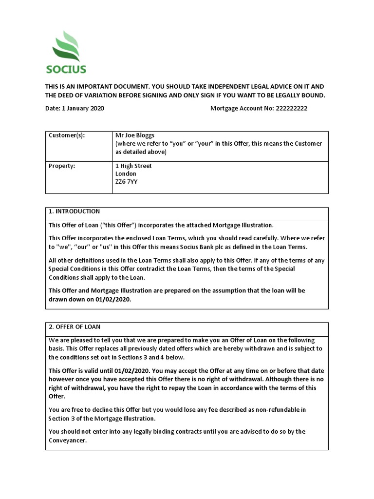 Agreement in Principle | PDF | Mortgage Loan | Loans