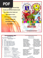 Program Flow of The INTRAMURAL DAYS 2014 | PDF | Leisure