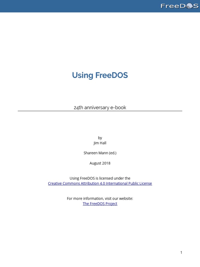 Using Free Dos | PDF | Spreadsheet | Dos