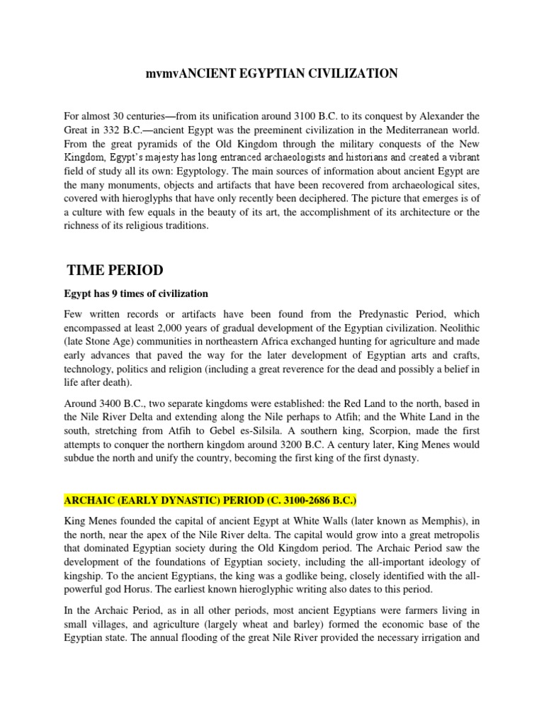 Ancient Egyptian Civilization | PDF | Thebes | Ancient Egypt