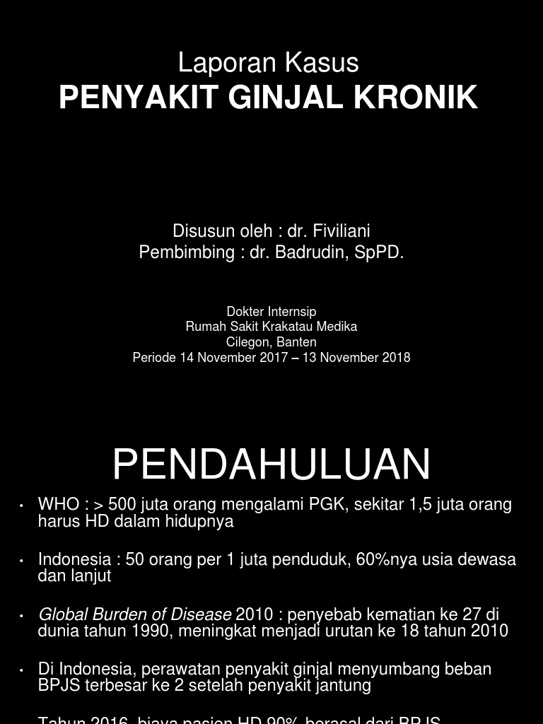 Laporan Kasus PGK | PDF