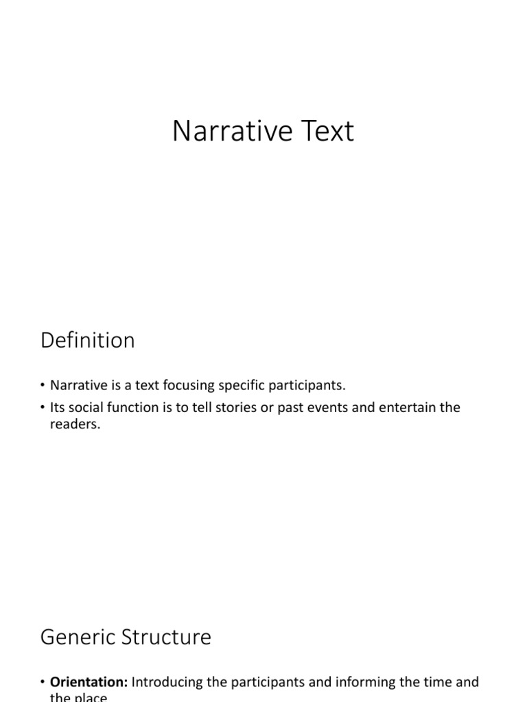 Narrative Text | PDF | Grammatical Tense | Verb