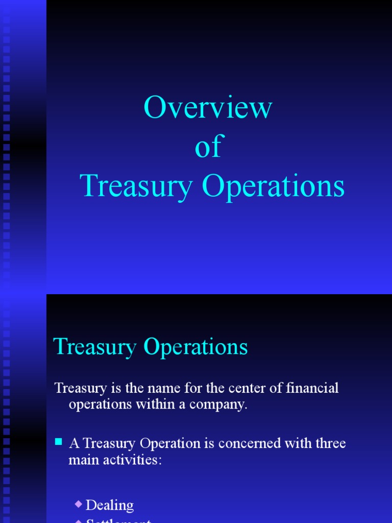 Of Treasury Operations | PDF | Banks | Risk