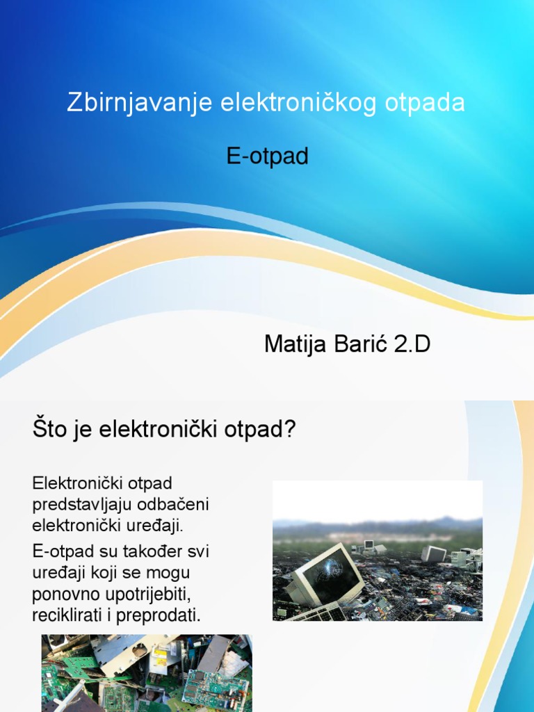 Elektronički Otpad | PDF