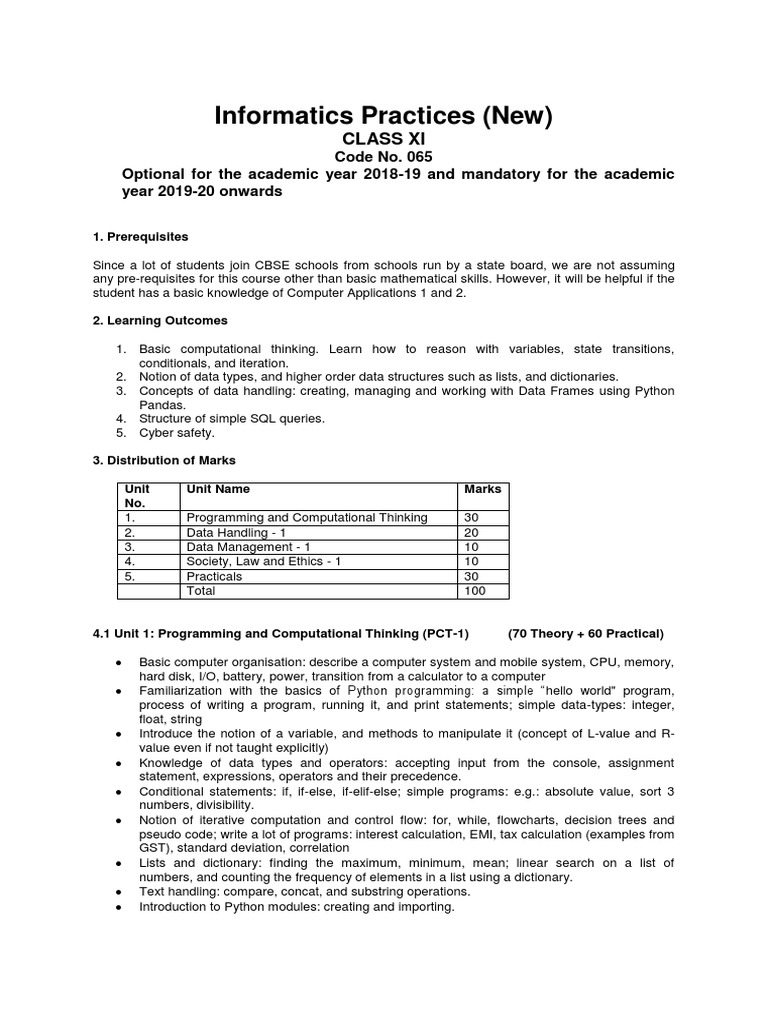 15 Information Practices New | PDF | Sql | Databases