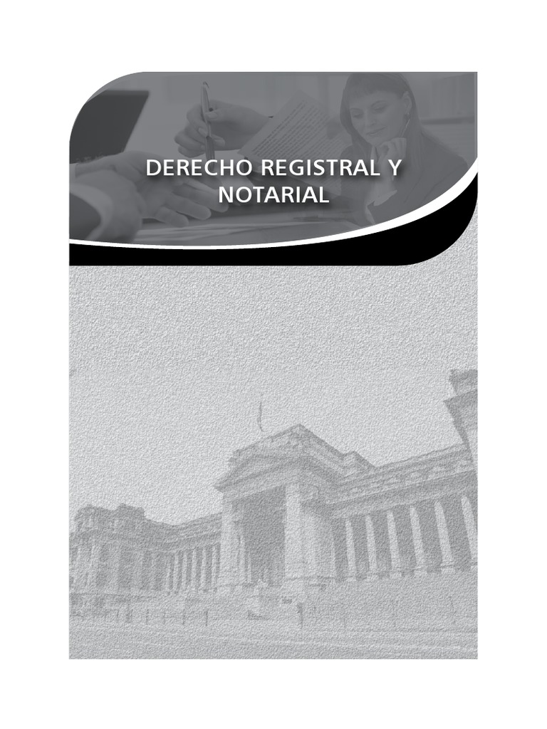 DERECHO NOTARIAL Y REGISTRAL.pdf | Propiedad | Bien común