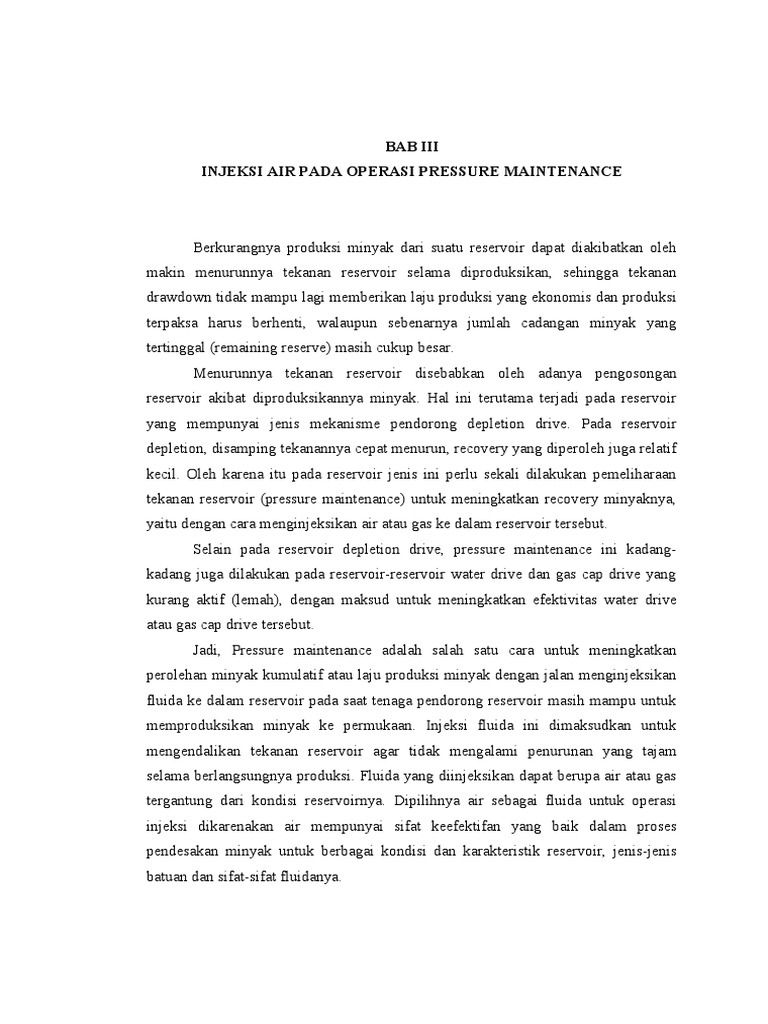 Injeksi Air Pressure Maintenance | PDF