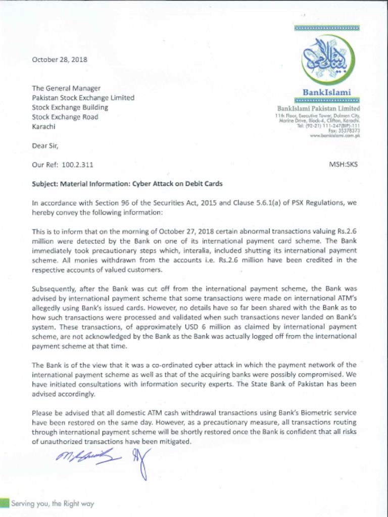 Bank Islami Statement | PDF