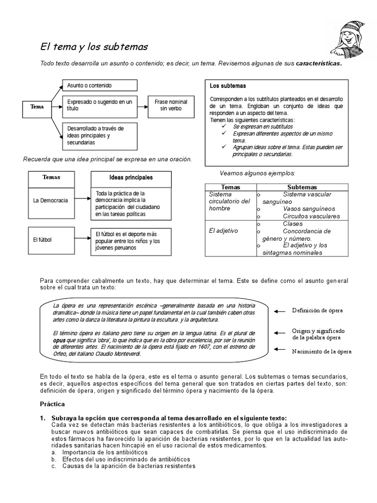 Temas y Subtemas en Textos | PDF | Resistencia antimicrobiana | Ópera