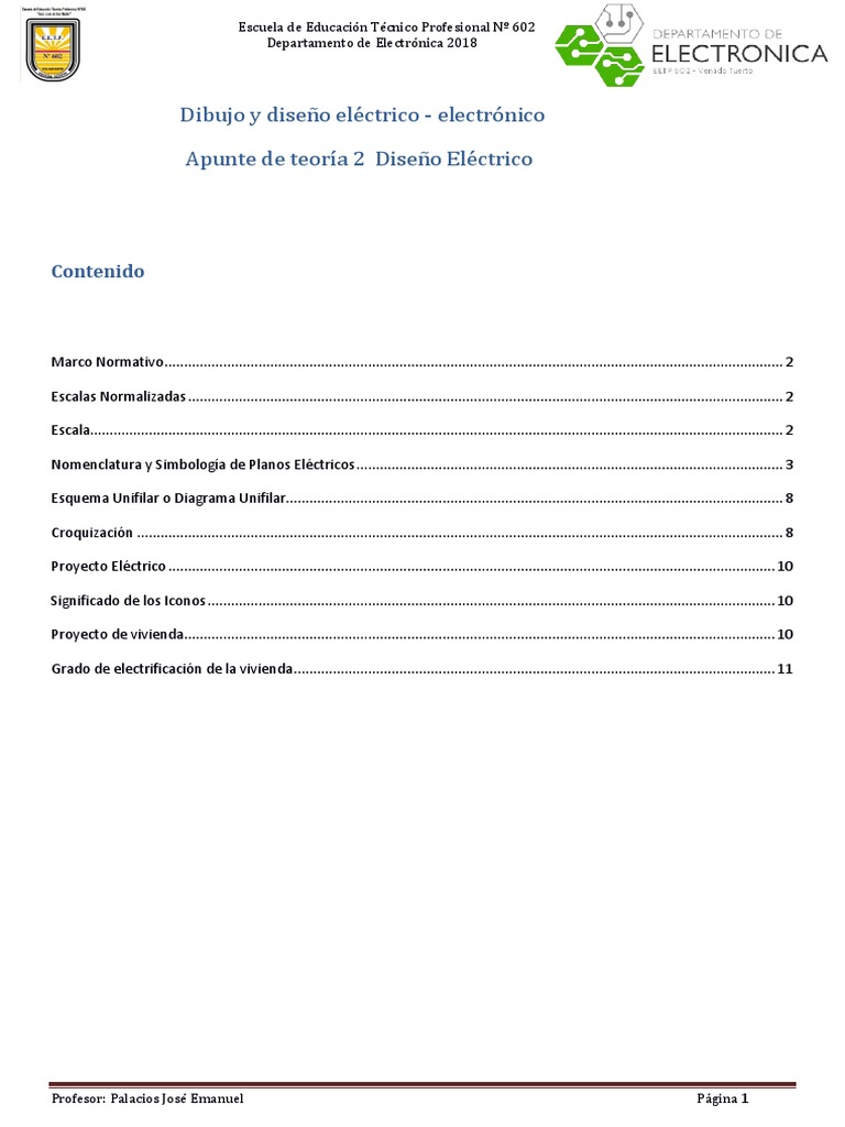 3B EETP 602 Dibujo-Y-Diseño-Electrico-Electronico Apunte-Teoría 2 2018 | PDF | Dibujo | Naturaleza