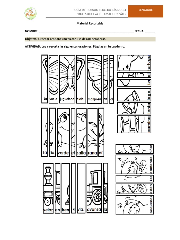 ROMPECABEZAS ORACIONES