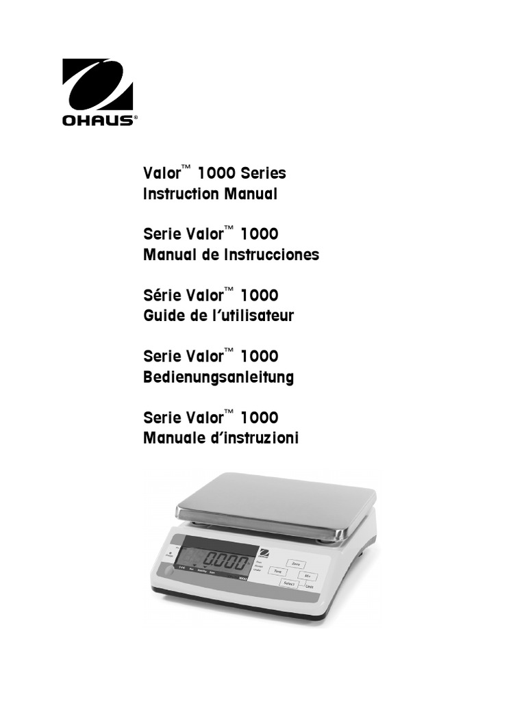 Manual de Instruciones PDF | PDF | Weighing Scale | Ac Power Plugs And ...