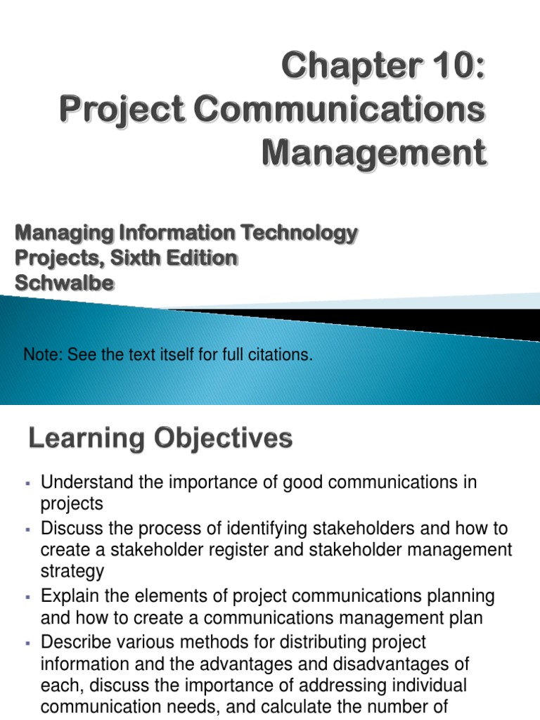 10 Project Communications Management Pdf Wiki Communication