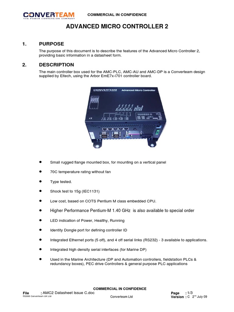 Advanced Micro Controller 2: 1. Purpose | PDF | Microcontroller | Embedded System