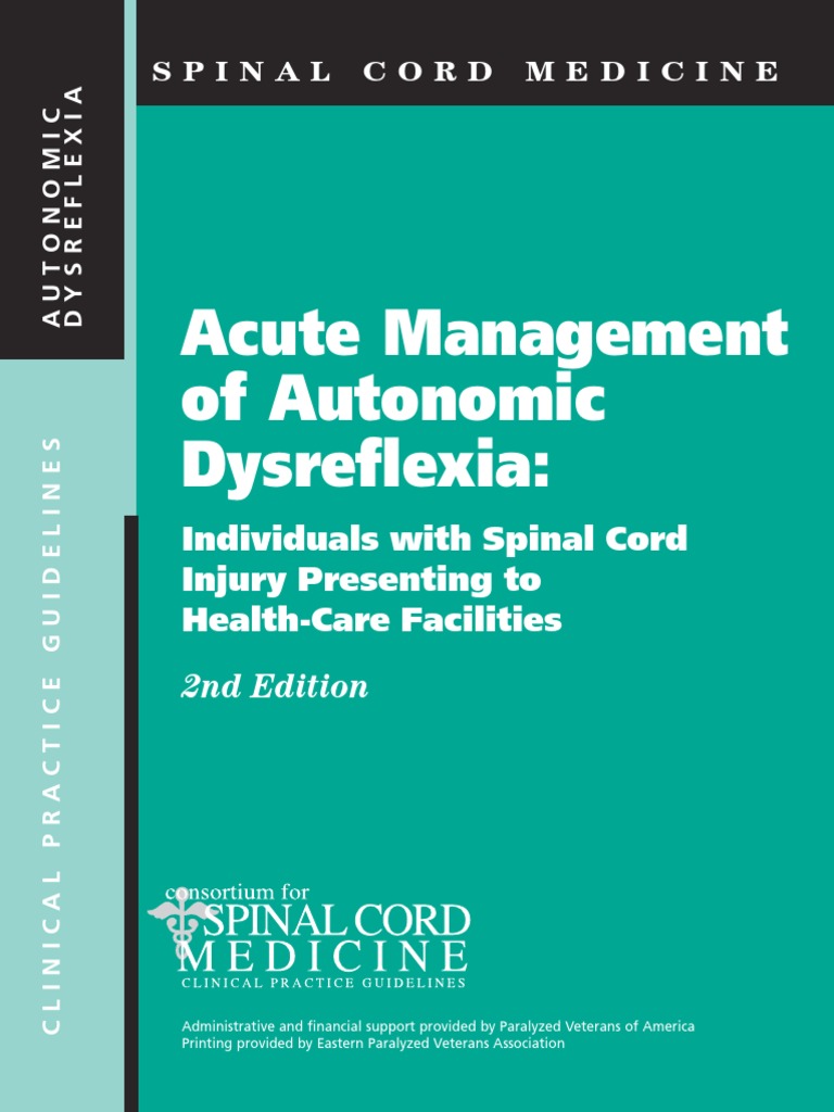 Acute Management of Autonomic Dysreflexia | PDF | Hypertension | Blood ...