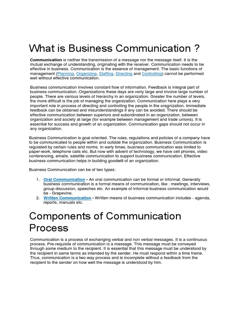Business Communication Essentials | PDF | Nonverbal Communication ...