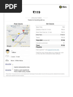 Ola Cab Invoice Template | PDF | Invoice | Payments