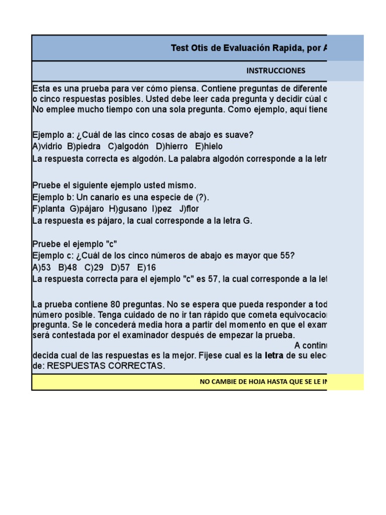 Prueba Mental de Otis-gamma-Alumno | PDF | Naturaleza