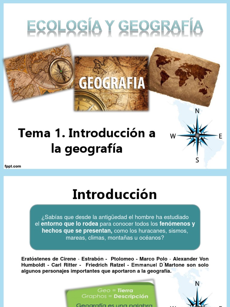 Introduccion A La Geografía | PDF | Geografía | Paisaje
